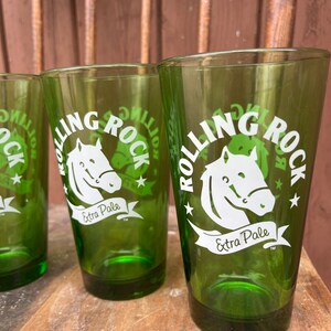 Rolling Rock, Pale Ale, Horse Beer, Glassware, Glasses, Pint, Vintage ...