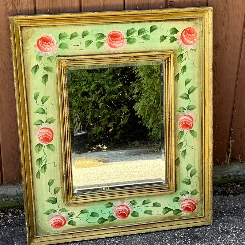 Hand Painted Mirror - Etsy