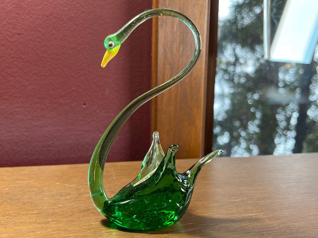Swan, Glass Art, Murano, Glass, Sculpture, Bird, Hand Blown, Art Glass ...