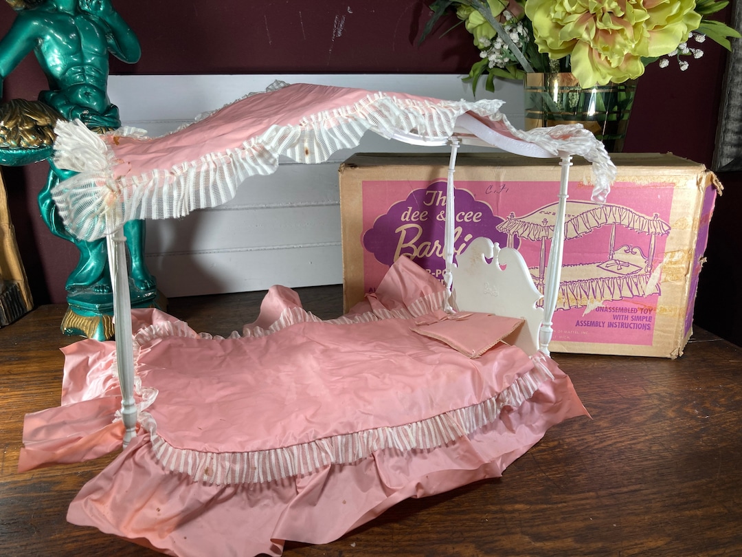 Vintage Suzy Goose Barbie Canopy Bed - 1960s Mattel Toy Collectible - Etsy