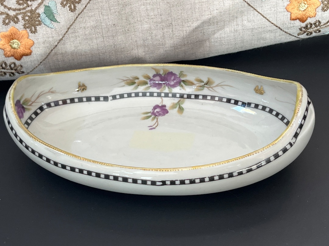 Serving Dish, Tray, Boat Dish, Made in Japan, Floral, Vintage - Etsy
