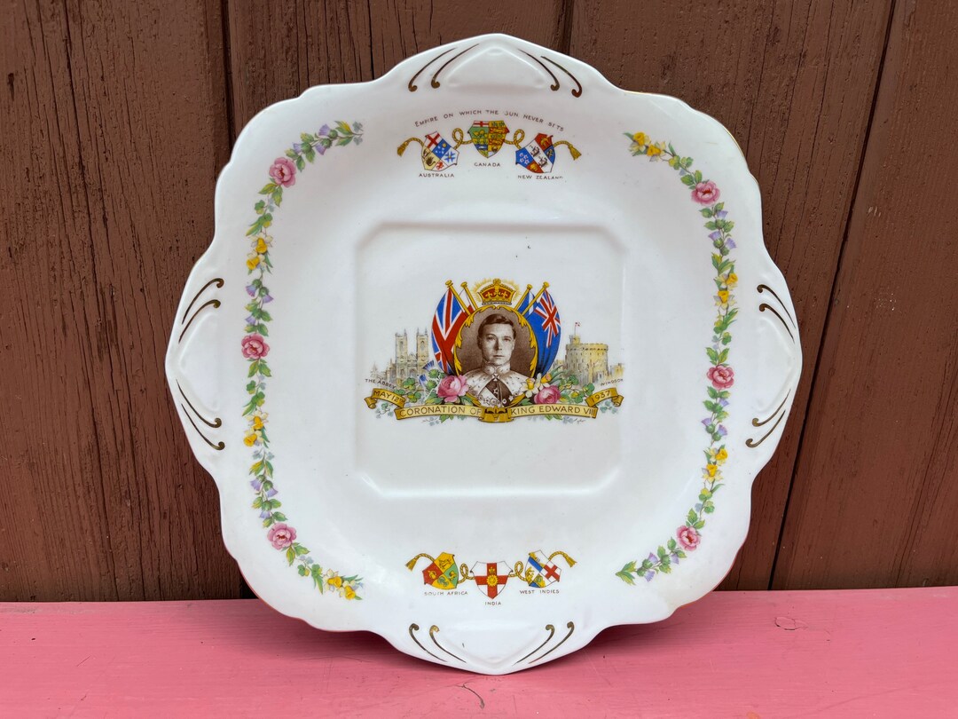 Plate, King, Edward VIII, Coronation, Royal, Collectible, HM ...