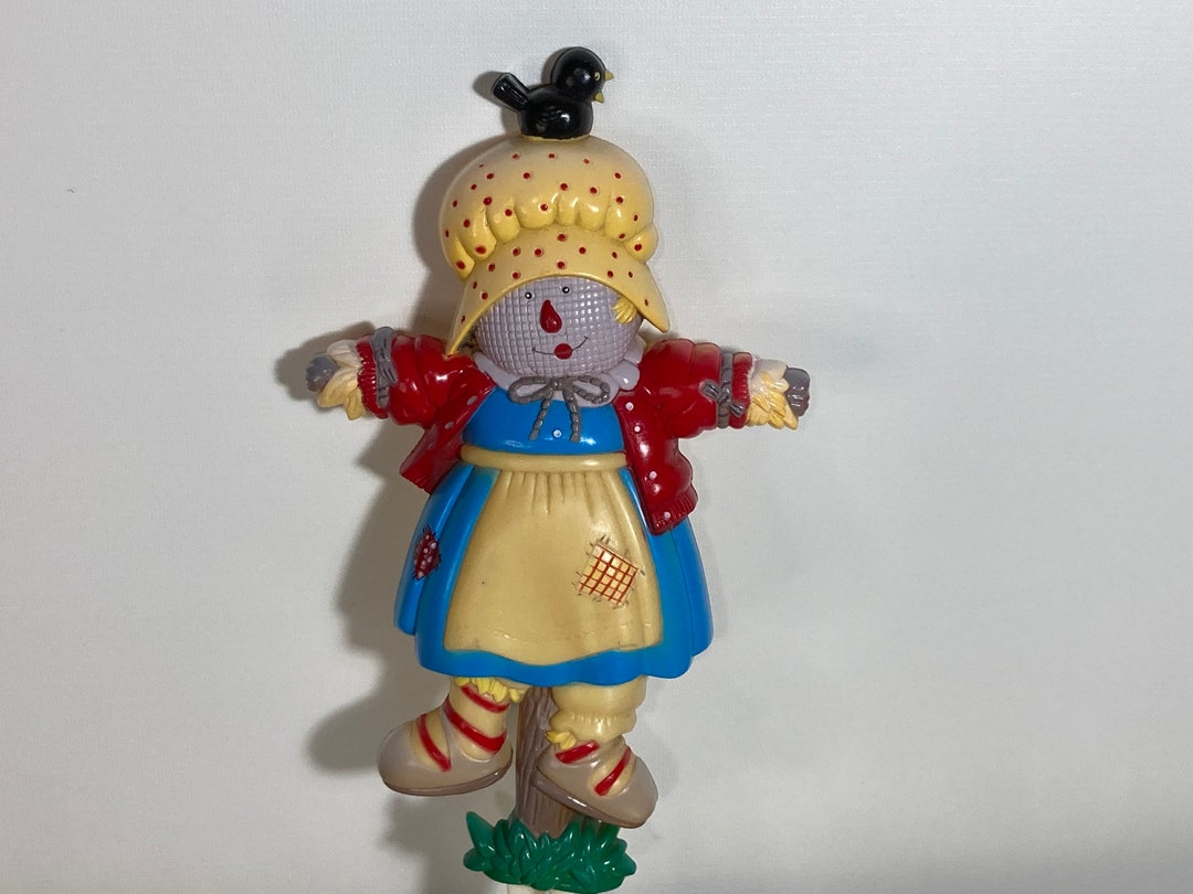 Vintage Mrs. Scarecrow Plastic Lawn Decoration: Garden Pick - Etsy