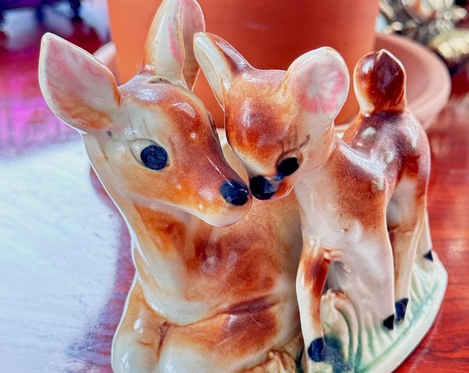 Cutesy Brown Deer Doe Bambi Collectible, Figurine, Vintage, Statue ...