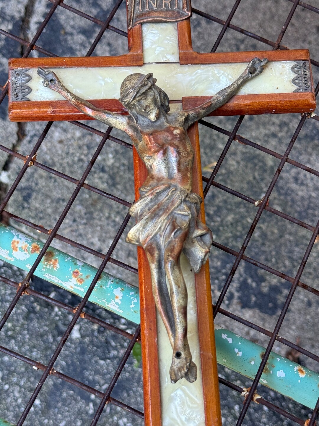 Jesus Crucifix Body of Christ Crucifix Bronze Art Crucifix Folk Art ...