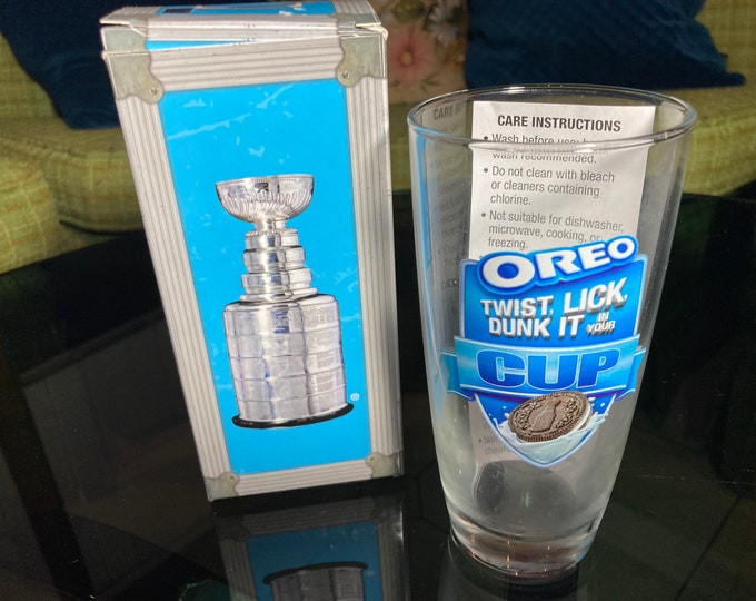Stanley Cup Oreo Glass Collectible NHL Hockey Advertisement Limited ...