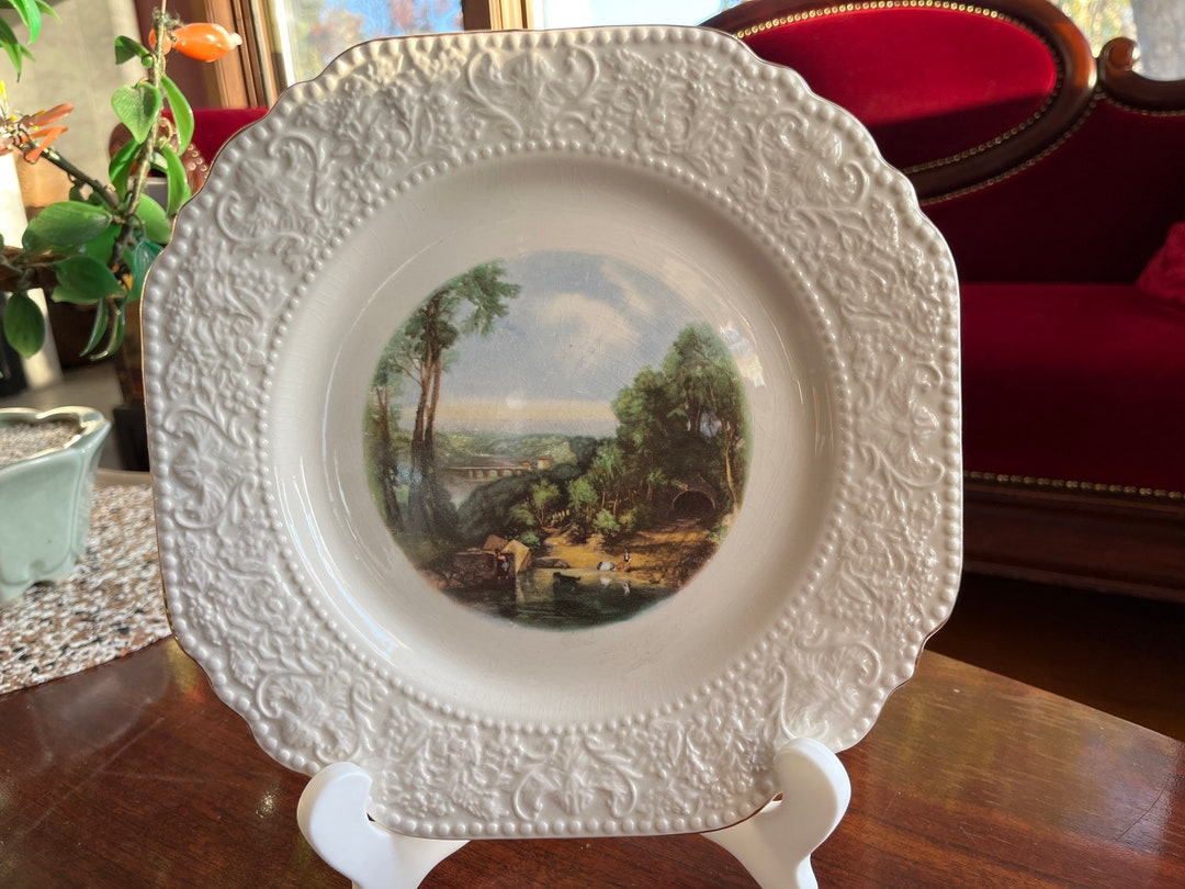 Plate Lord Nelson Ware Cabinet Plate TURNER Crossing the BROOK Eng ...