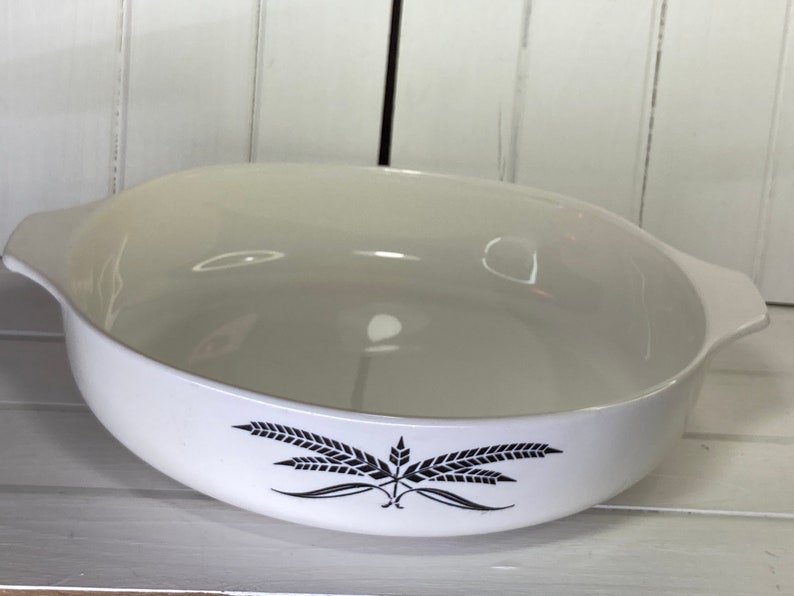 Anchor Hocking Cookware Black Wheat Casserole Dish Round USA | Etsy