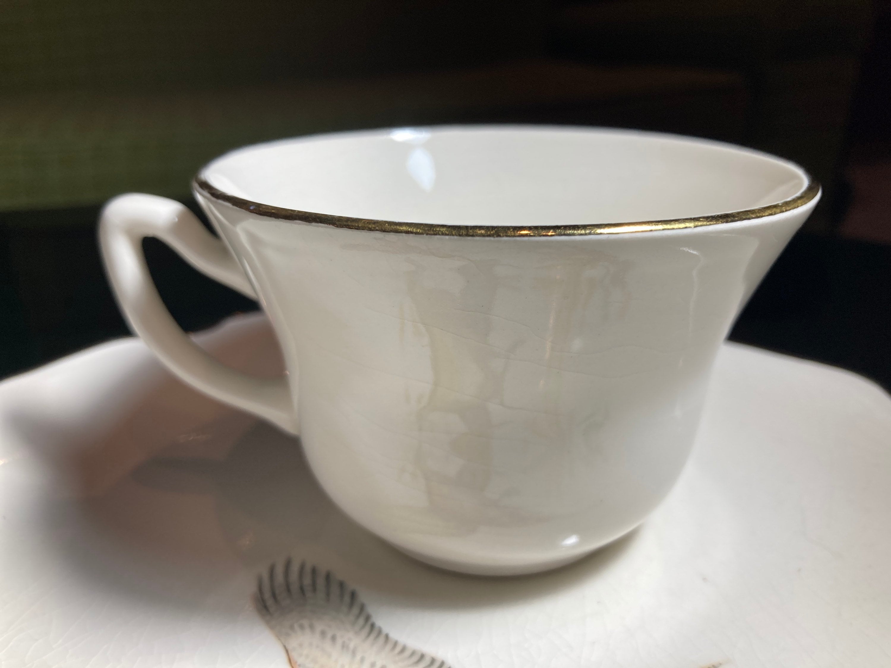 Tea Set Teacup Tea Cup Snack Plate Vintage Georgian 22kt | Etsy