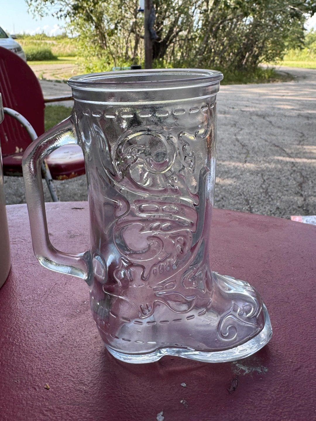 Cowboy Boot, Glasses, Libbey, Vintage, Pressed Glass, Stein, Tankard ...