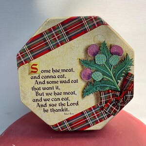 Carr’s Motto Tin Container Storage Carlisle England Robert Burns Poem ...