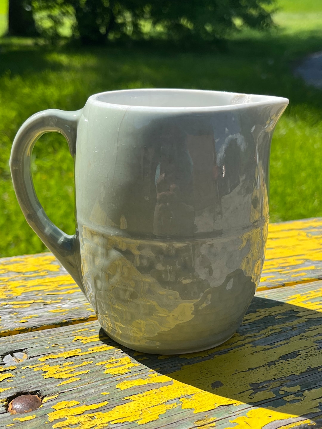 Vintage Medalta Green Basket Weave Pitcher: Canadian Restaurant Ware - Etsy