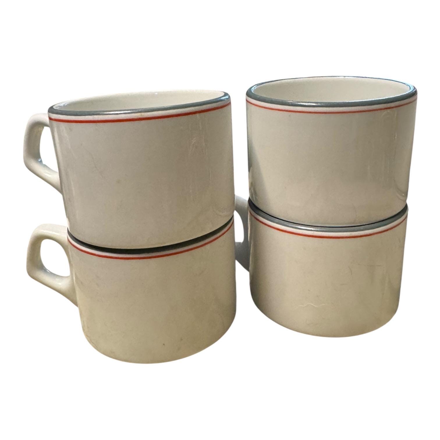 Mid Century Modern Armorlite Mug Set: Restaurant Ware, Canada Vintage ...