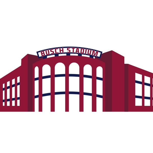 St Louis Art Busch Stadium - Etsy