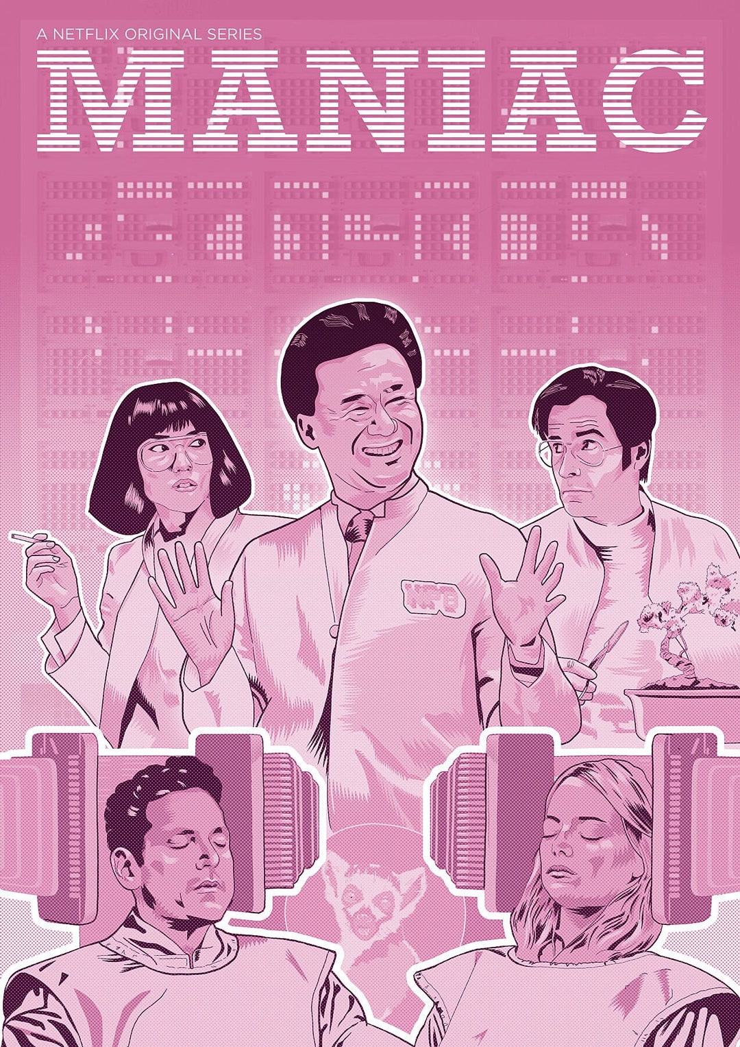 Netflix Maniac Tv Series Poster Limited Edition 100 Pink - Etsy