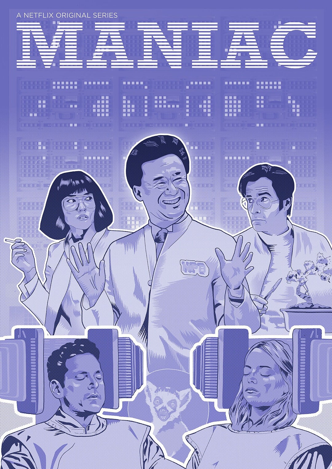 Netflix Maniac Tv Series Poster Limited Edition 100 Blue - Etsy