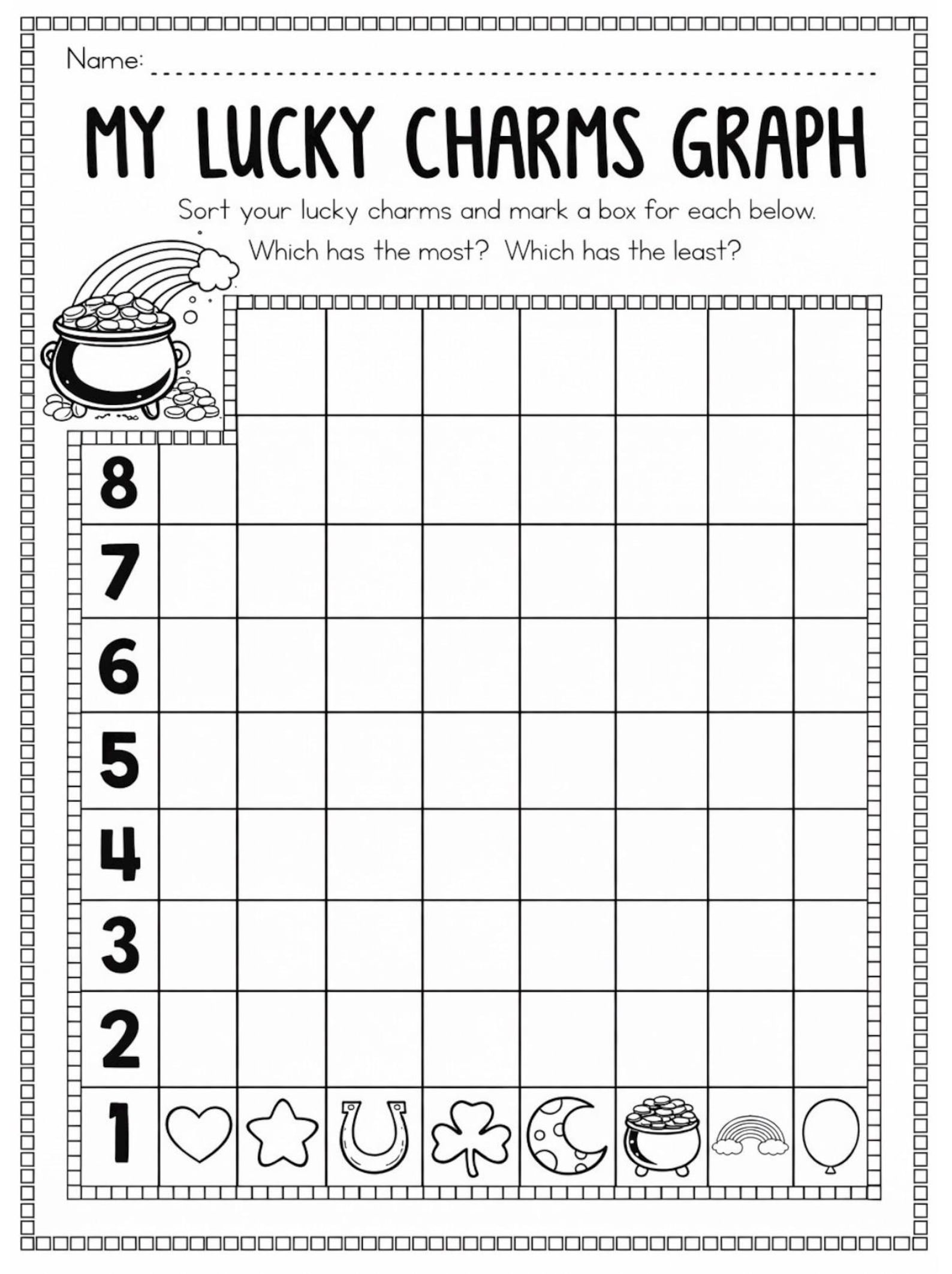 Lucky Charms Graph - Etsy