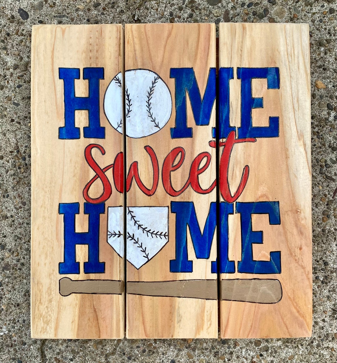 Baseball Wood Art, Baseball Sign, Wood Art, Baseball Art - Etsy