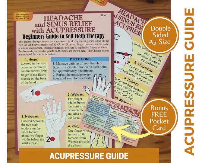 Acupressure Reflexology Chart With Precise Hand Diagrams. Professional Print. - Etsy Canada