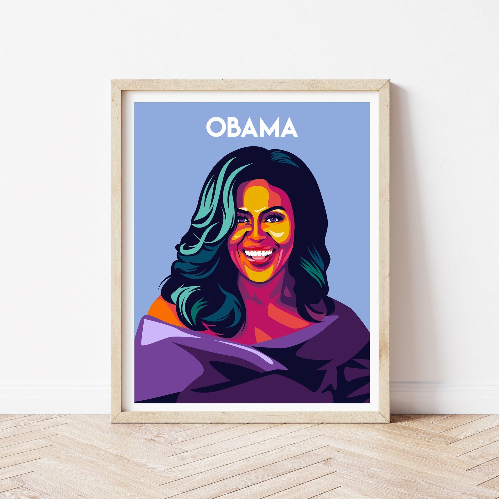 Michelle Obama Poster Famous Women Poster Wall Art Decor - Etsy