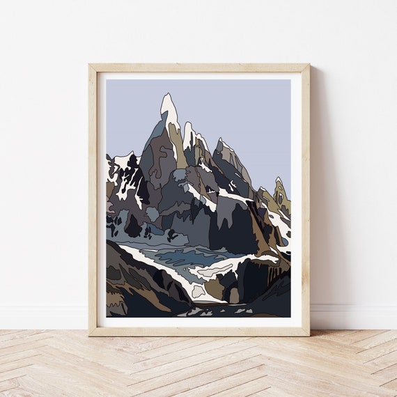 Patagonia Wall Art Mountain Poster National Park Poster | Etsy