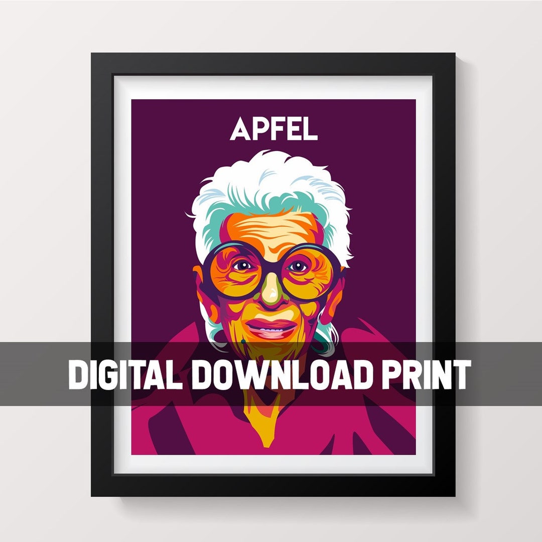 Iris Apfel Poster, Famous Women Poster, Wall Art Decor, Feminist Print ...