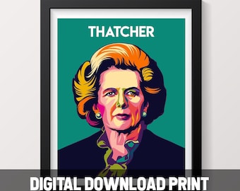 Thatcher Poster - Etsy