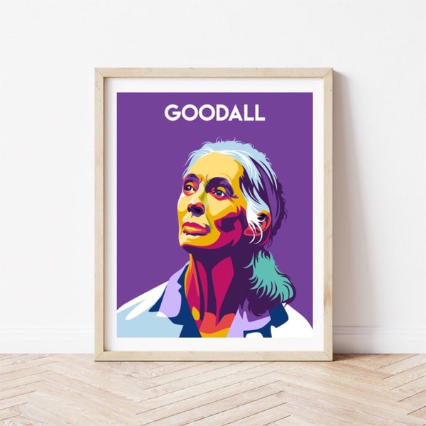 Jane Goodall Poster - Etsy