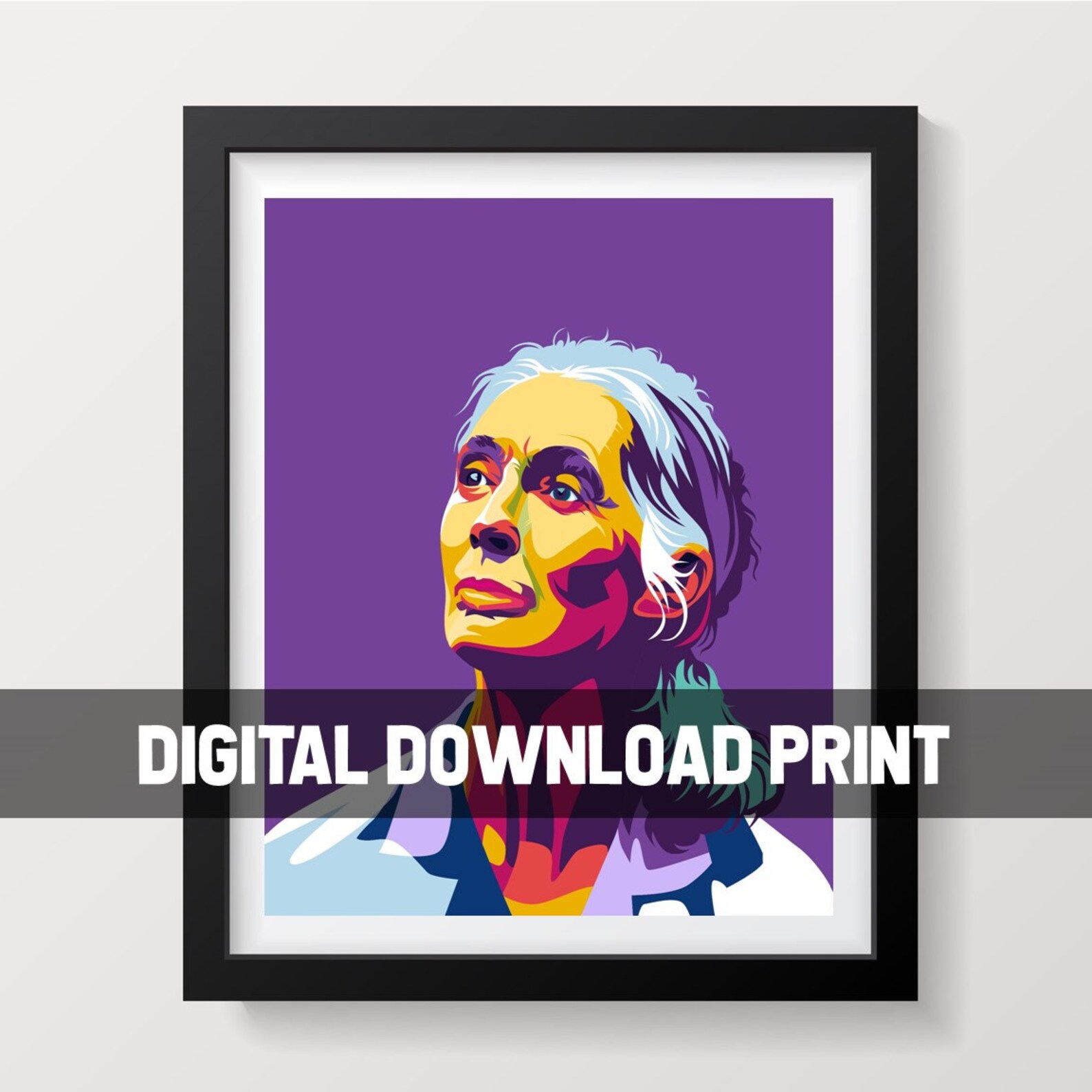 Jane Goodall Poster, Science Poster, Wall Art Decor, Feminist Print - Etsy