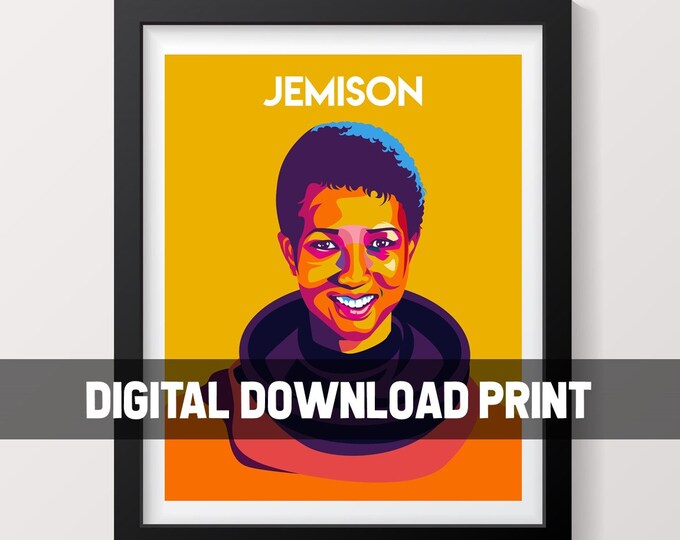 Mae C. Jemison Poster, Science Poster, Wall Art Decor, Feminist Print ...