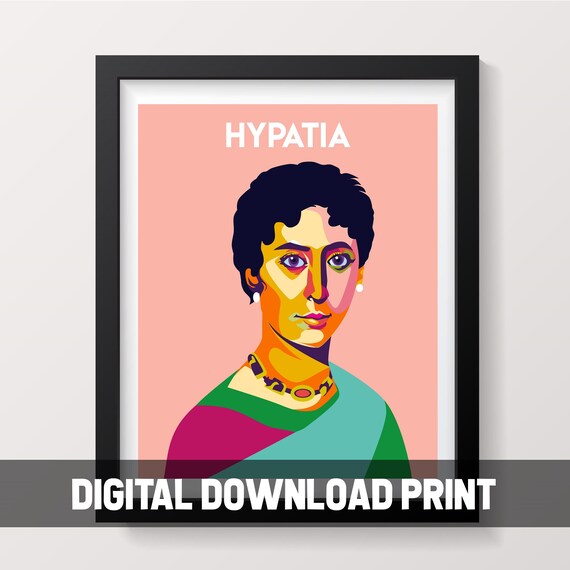 Hypatia Poster Science Poster Wall Art Decor Feminist Print | Etsy