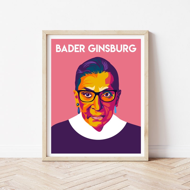 Ruth Bader Ginsburg Poster Famous Women Poster Wall Art | Etsy