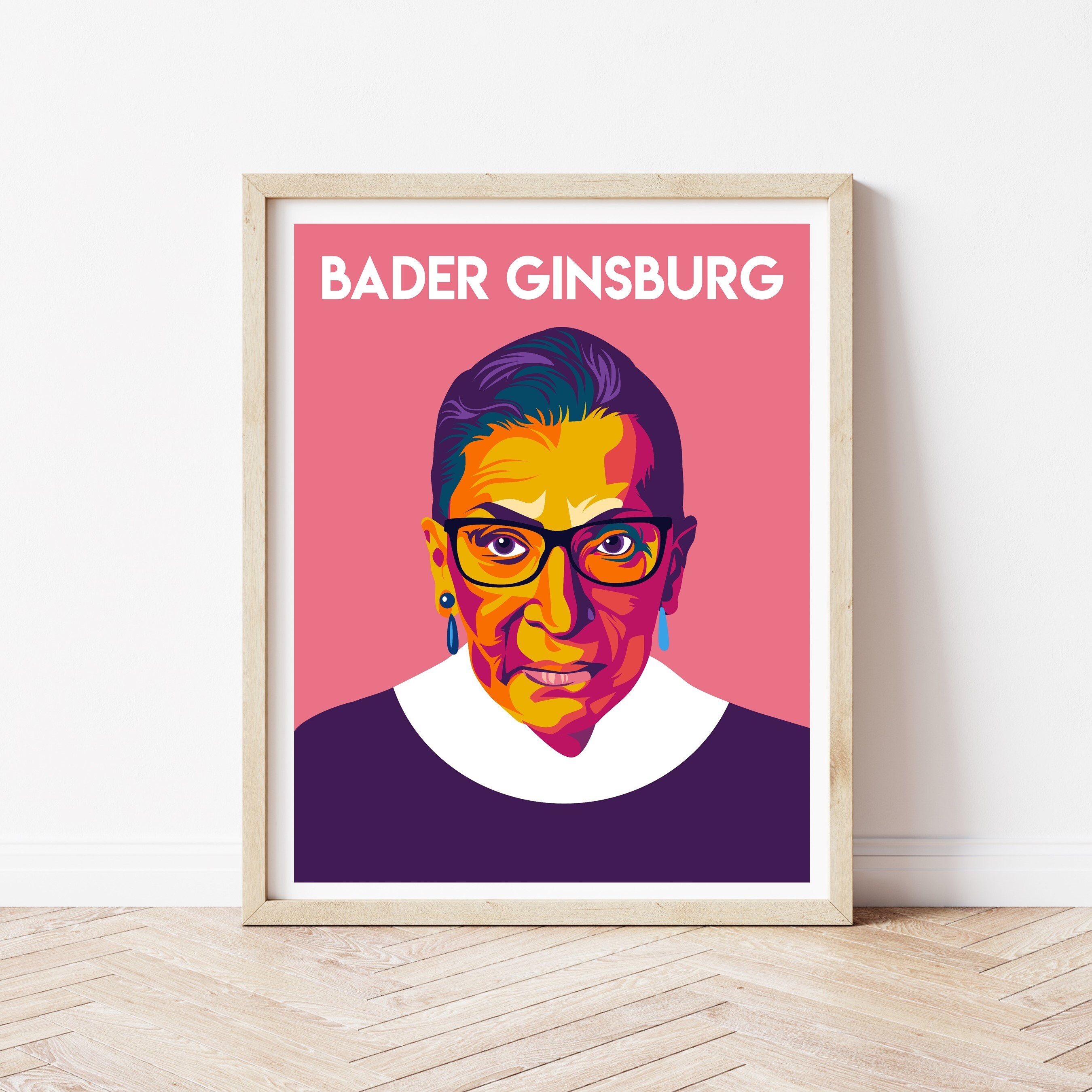 Ruth Bader Ginsburg Poster Famous Women Poster Wall Art | Etsy