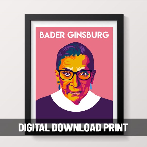 Ruth Bader Ginsburg Poster Famous Women Poster Wall Art - Etsy