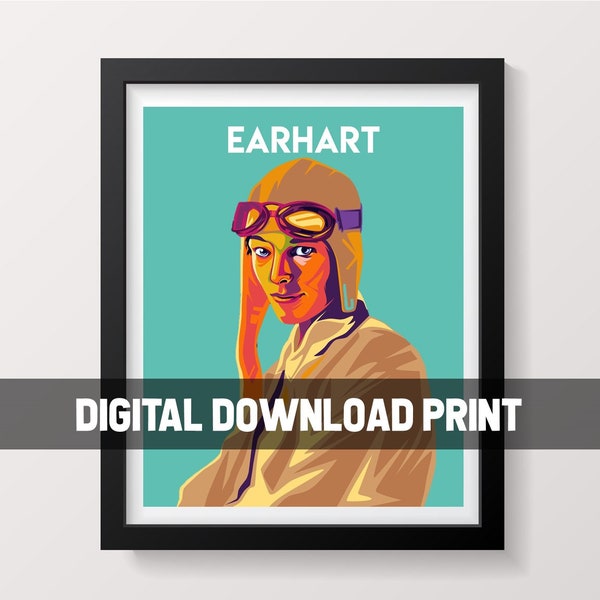 Amelia Earhart Poster - Etsy