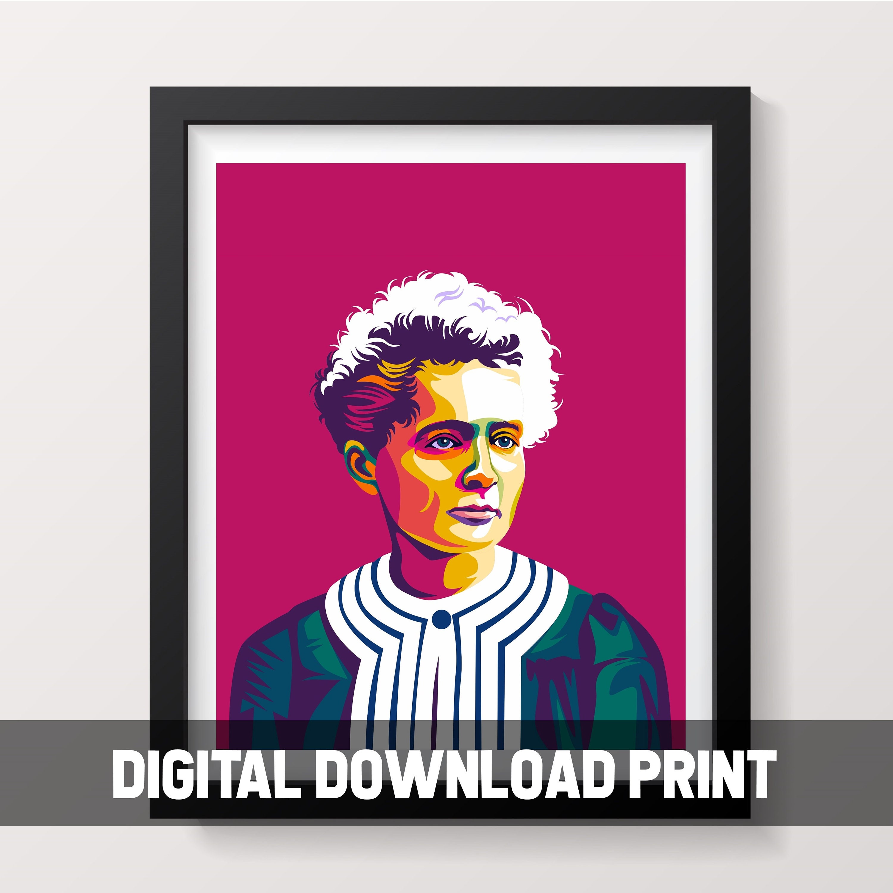 Marie Curie Poster Science Poster Wall Art Decor Feminist | Etsy