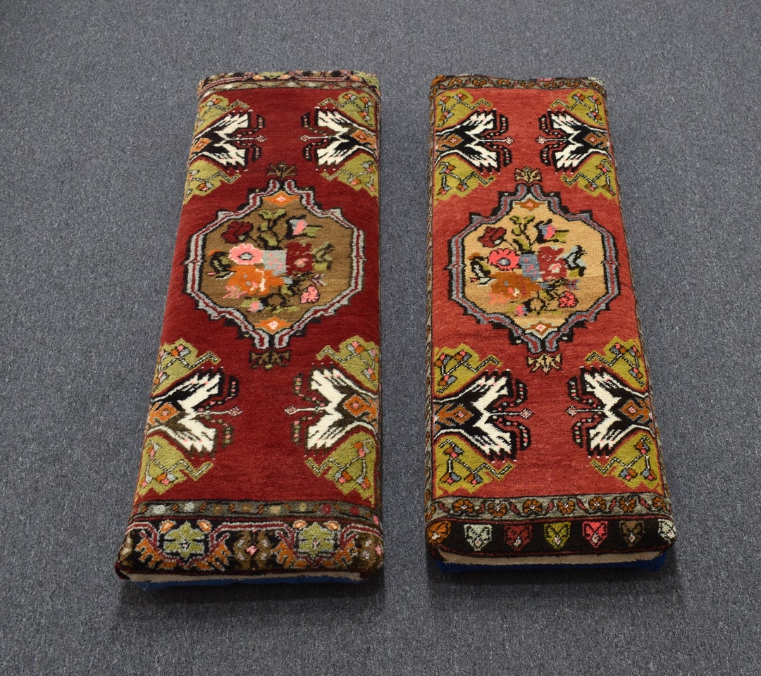 Red BOHO Vintage Rug 2x4, Groom Pillow Bardi Mattress, Bokhara Black ...