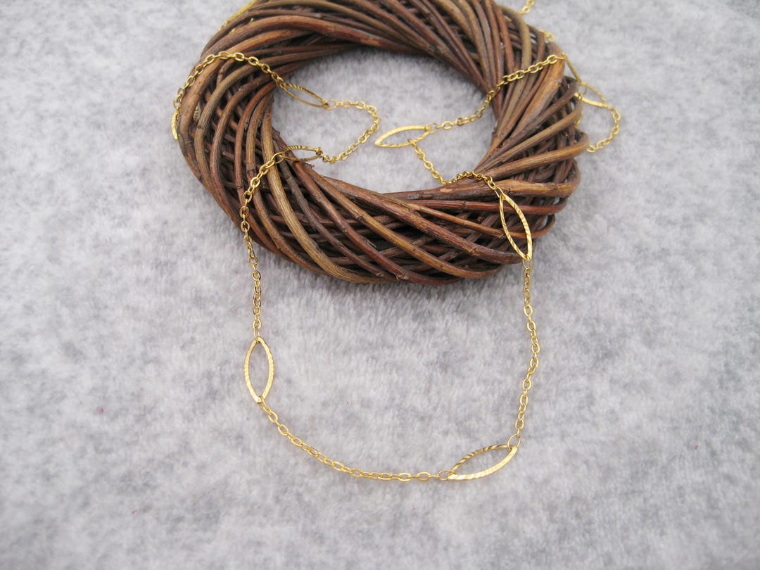 Stainless Steel Necklace DREAM, Gold-colored, Delicate Necklace ...