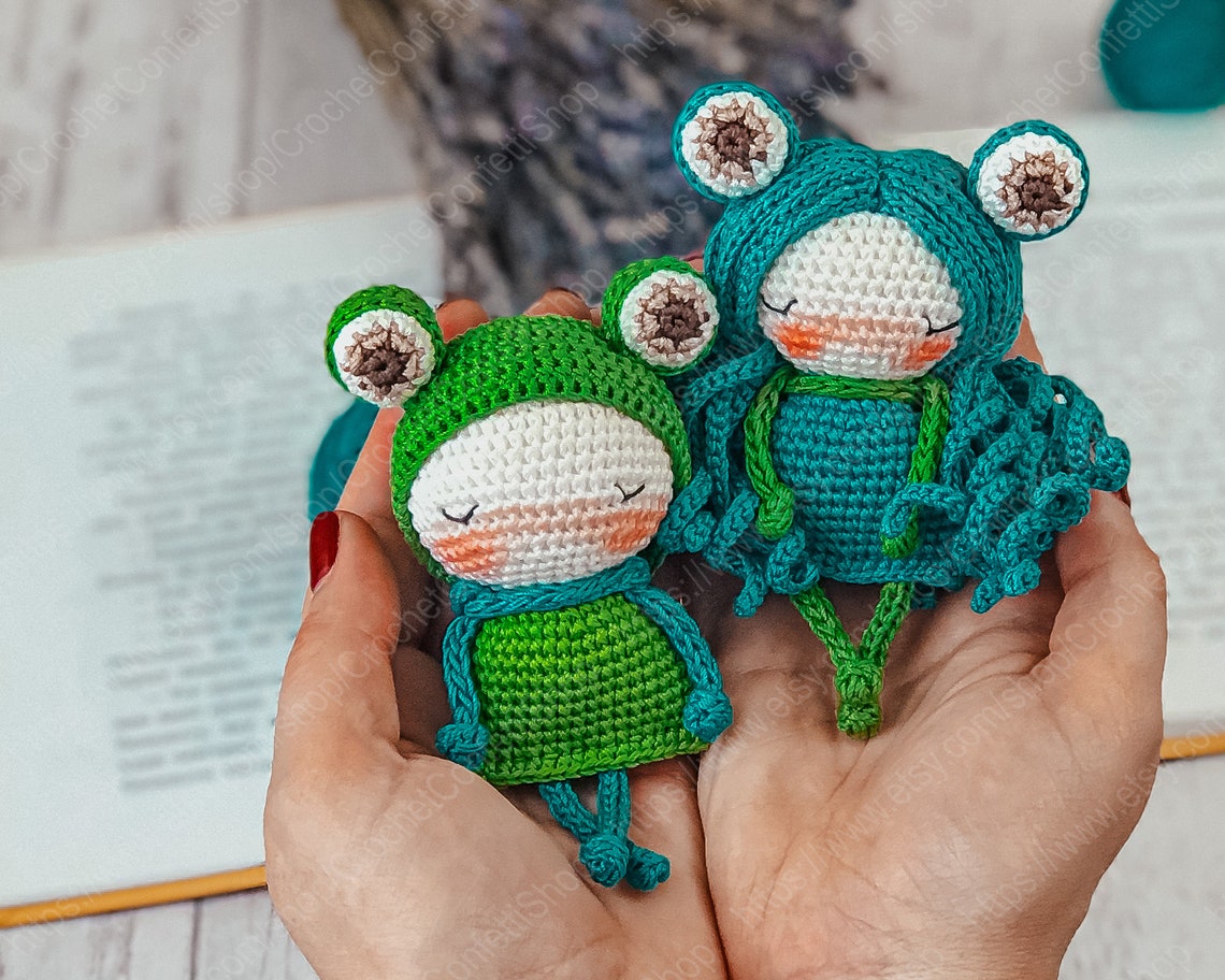 PDF Pattern Crochet Little Frogs Amigurumi Animal Small | Etsy