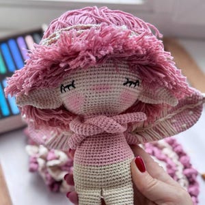 PDF Crochet PATTERN Amigurumi Doll Friendly Fairy, Crochet Stuffed Toy ...