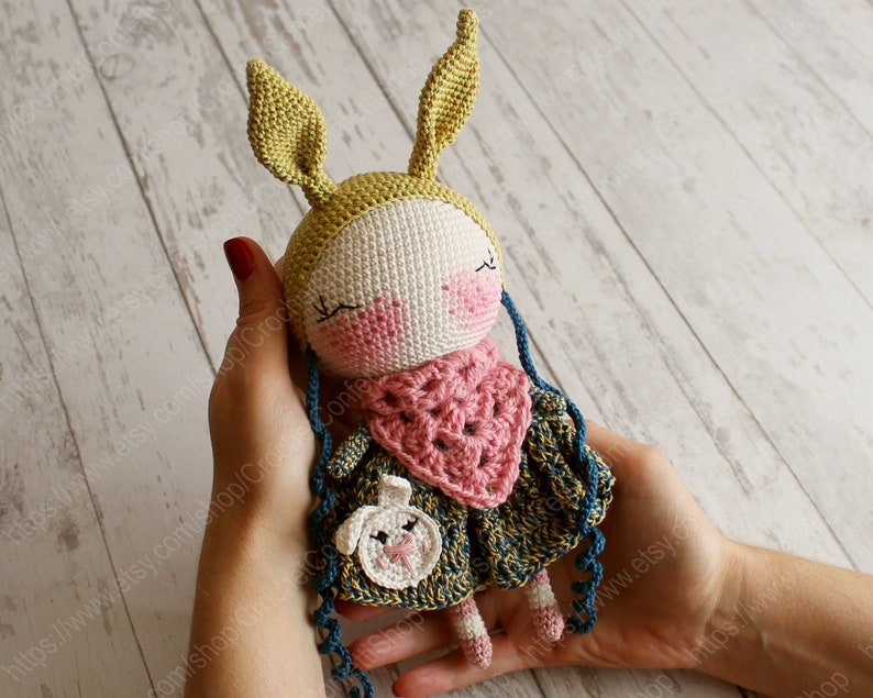 PDF Amigurumi Doll Pattern Crochet Rabbit Crochet Doll - Etsy