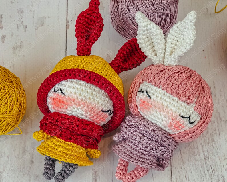 PDF Pattern Little Crochet Bunnies Amigurumi Bunny - Etsy