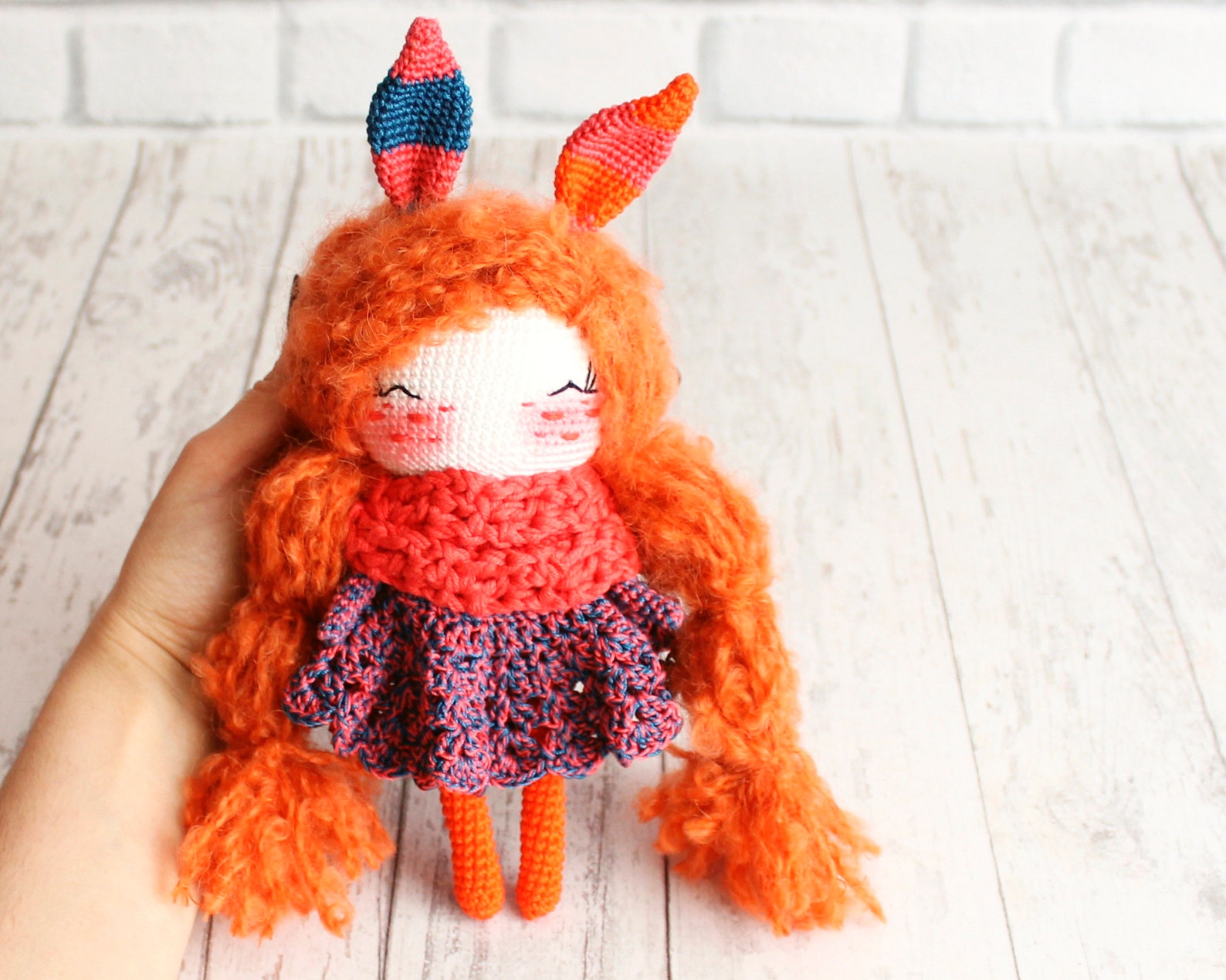 PDF PATTERN Crochet Little Bunny Doll Crochet Amigurumi | Etsy