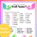 What's Your Troll Name? Troll Themed Birthday Party Game, Trolls Party ...
