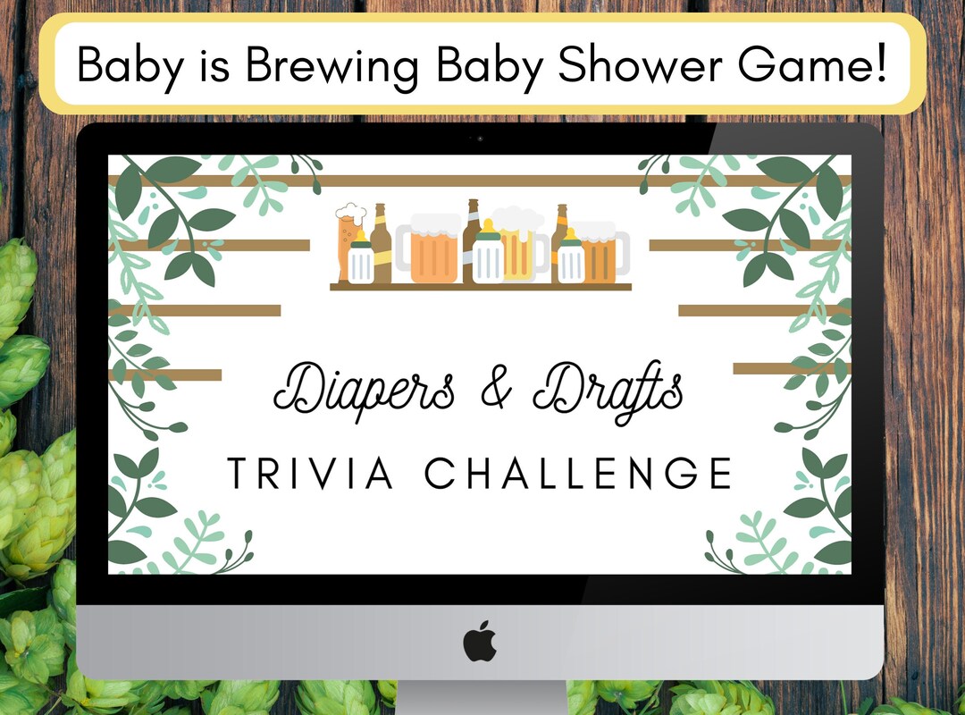 A Baby is Brewing Baby Shower Trivia Game, Slideshow Game, Coed Baby ...