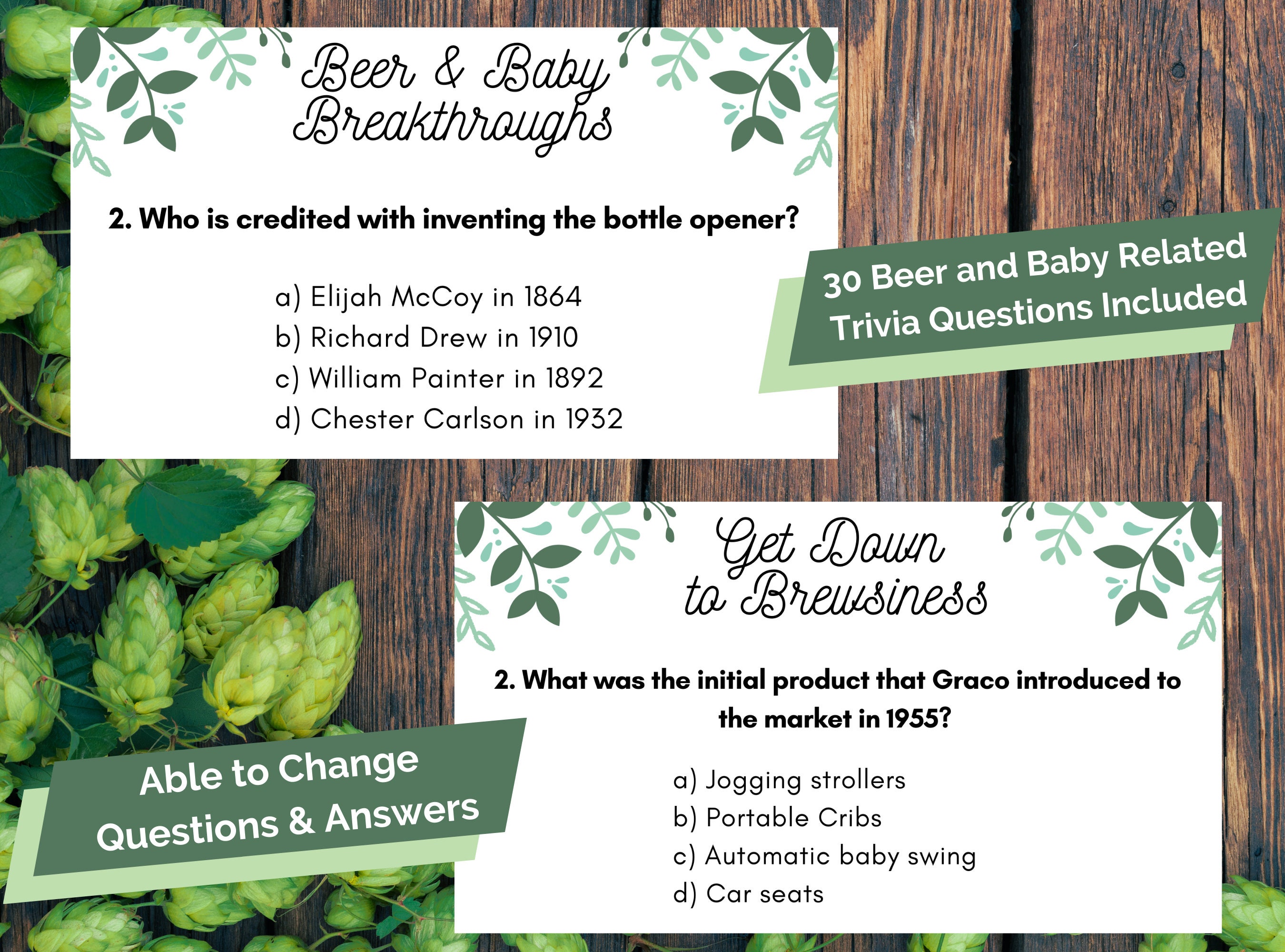 A Baby is Brewing Baby Shower Trivia Game, Slideshow Game, Coed Baby ...