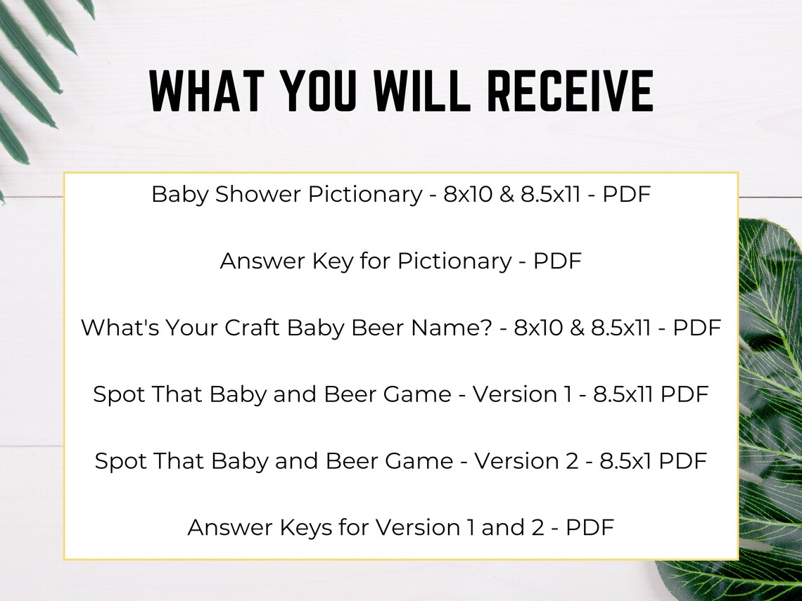 A Baby is Brewing Baby Shower Game Bundle, Co Ed Baby Shower Games ...
