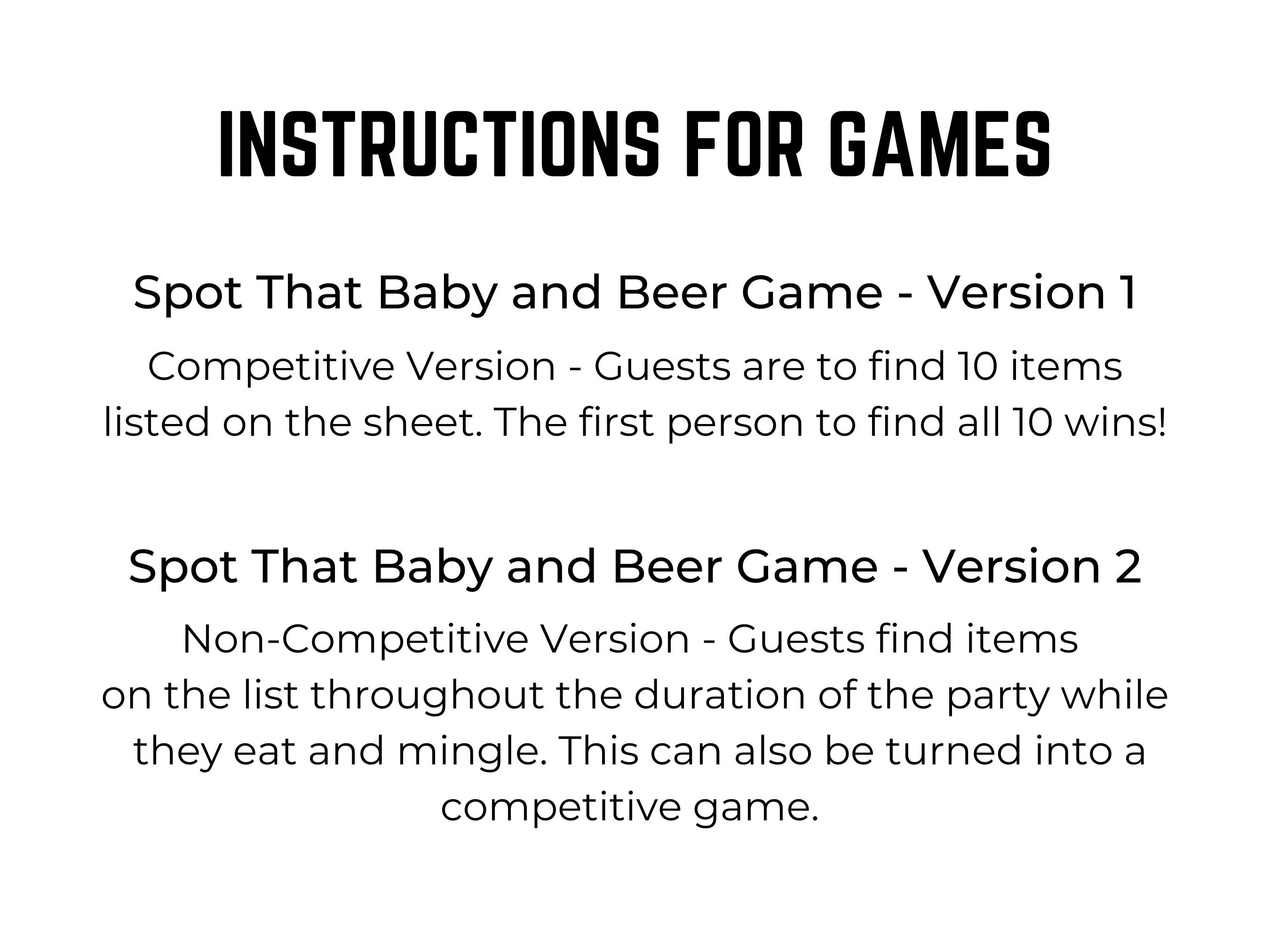 A Baby is Brewing Baby Shower Game, Co Ed Baby Shower Games, Baby is ...
