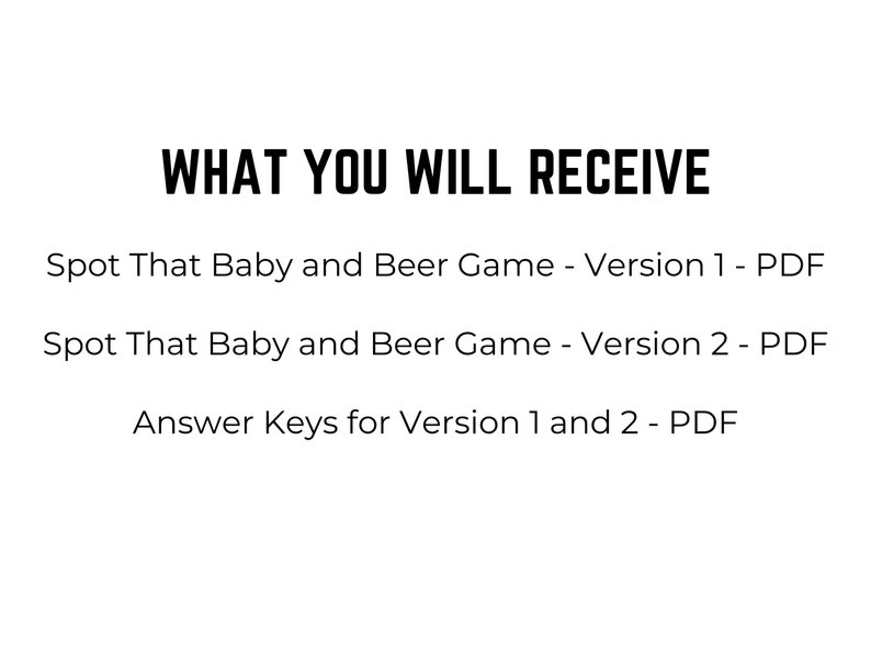 A Baby is Brewing Baby Shower Game, Co Ed Baby Shower Games, Baby is ...