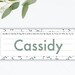 Farmhouse Classroom Name Tag, School Desk Name Tags, Farmhouse ...